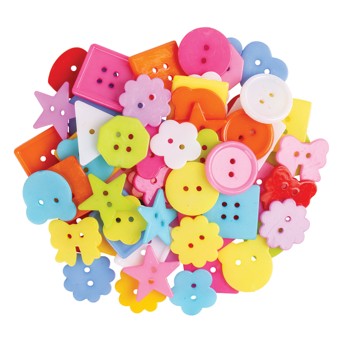 Zart Bright Buttons Assorted 450g 550 Pieces