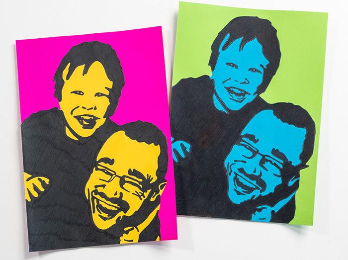 Pop-Art Paper Portrait