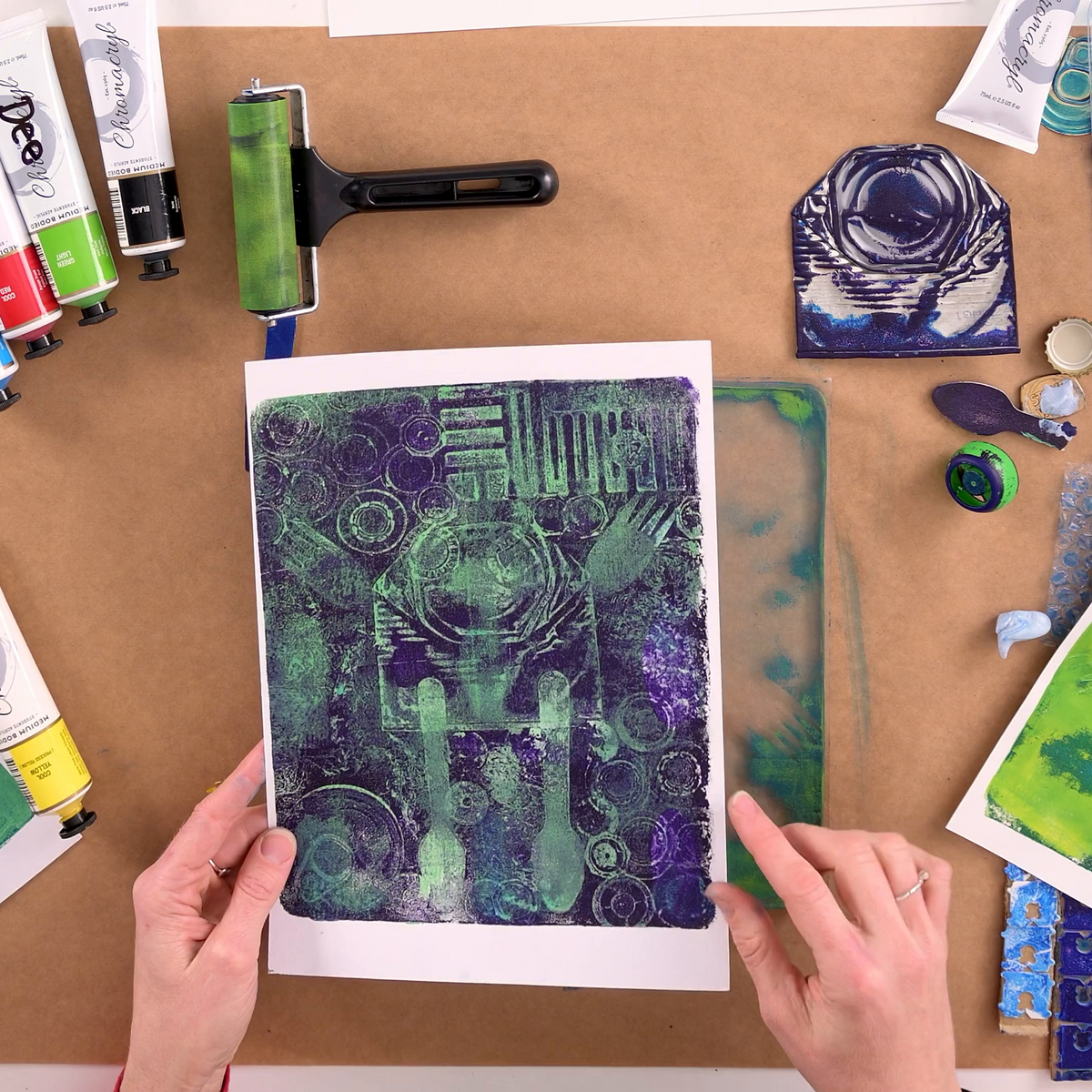 Gel Printing & Sustainability Inspired By Mr Junkie Project | Zart