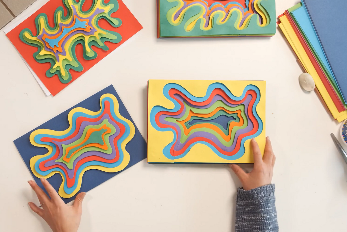 Subtractive Paper Collage Inspired By Jen Stark | Zart