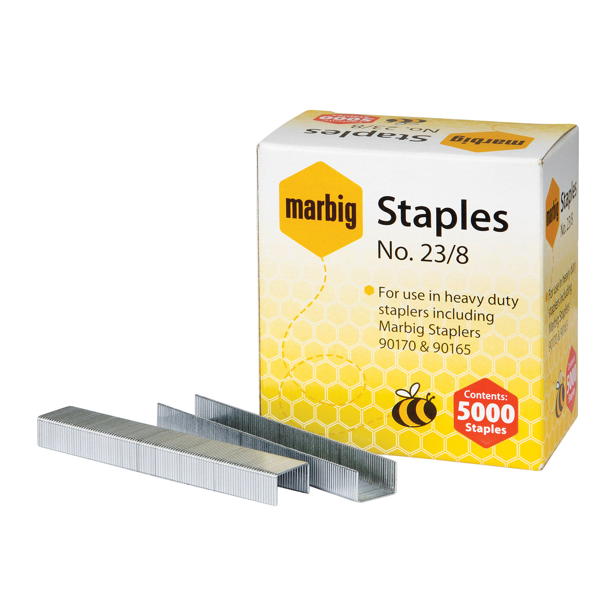 Marbig Heavy Duty Staples No. 23/8 Box 5000