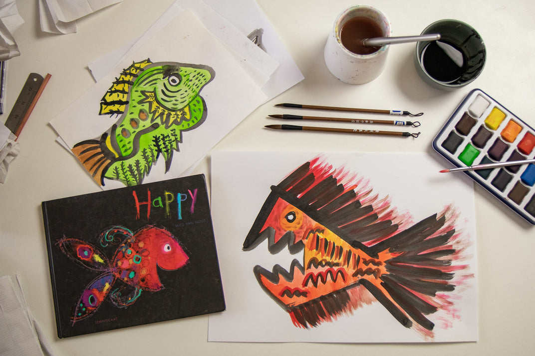 Brush Mark Making Emotions Inspired By Mies Van Hout | Zart