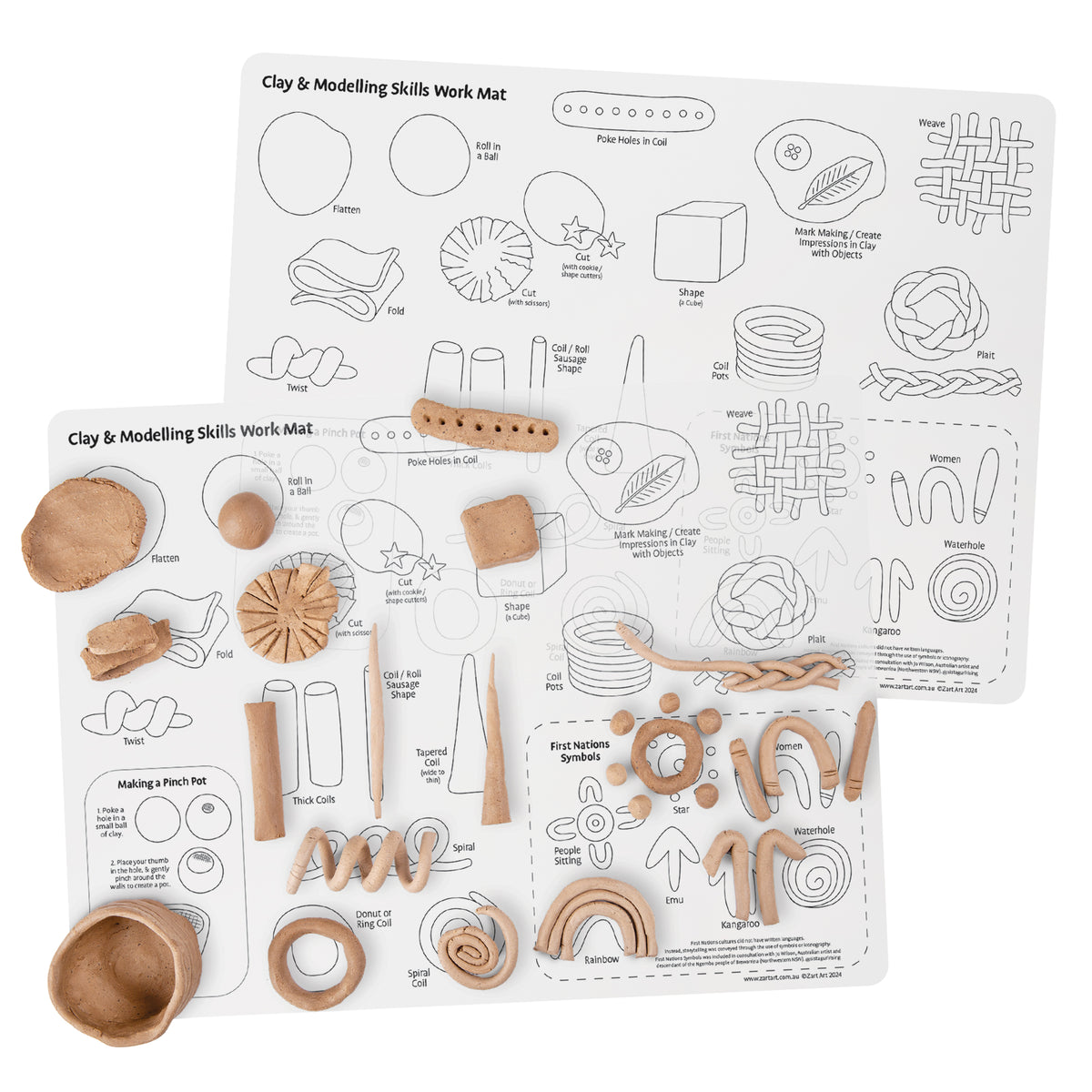 Clay and Modelling Skills Silicone Mat | Zart