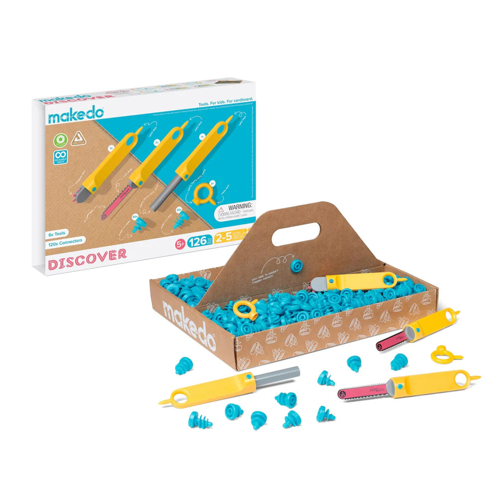 Makedo Discover Kit Set of 126 Pieces