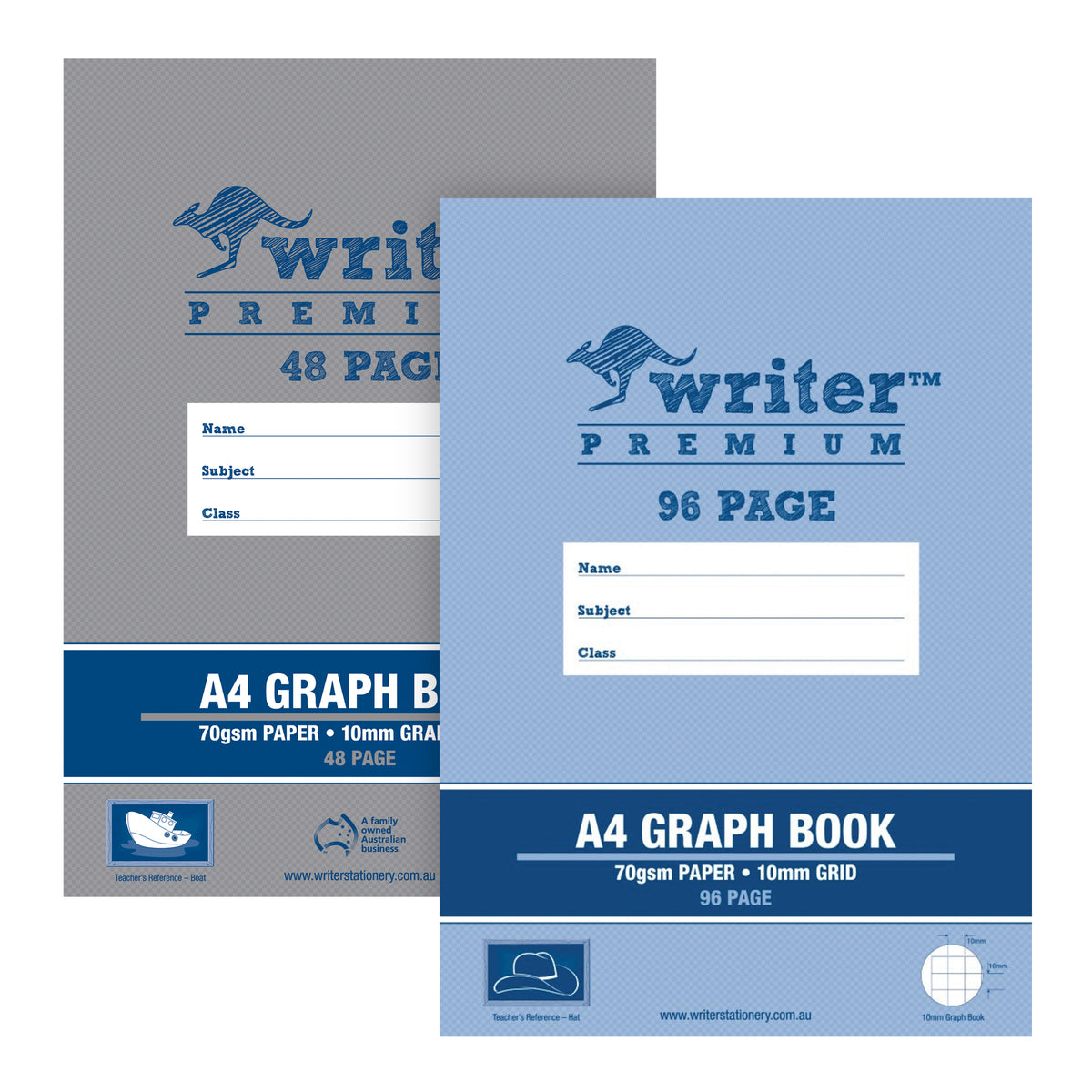 Writer Premium Graph Exercise Book A4 10mm Grid