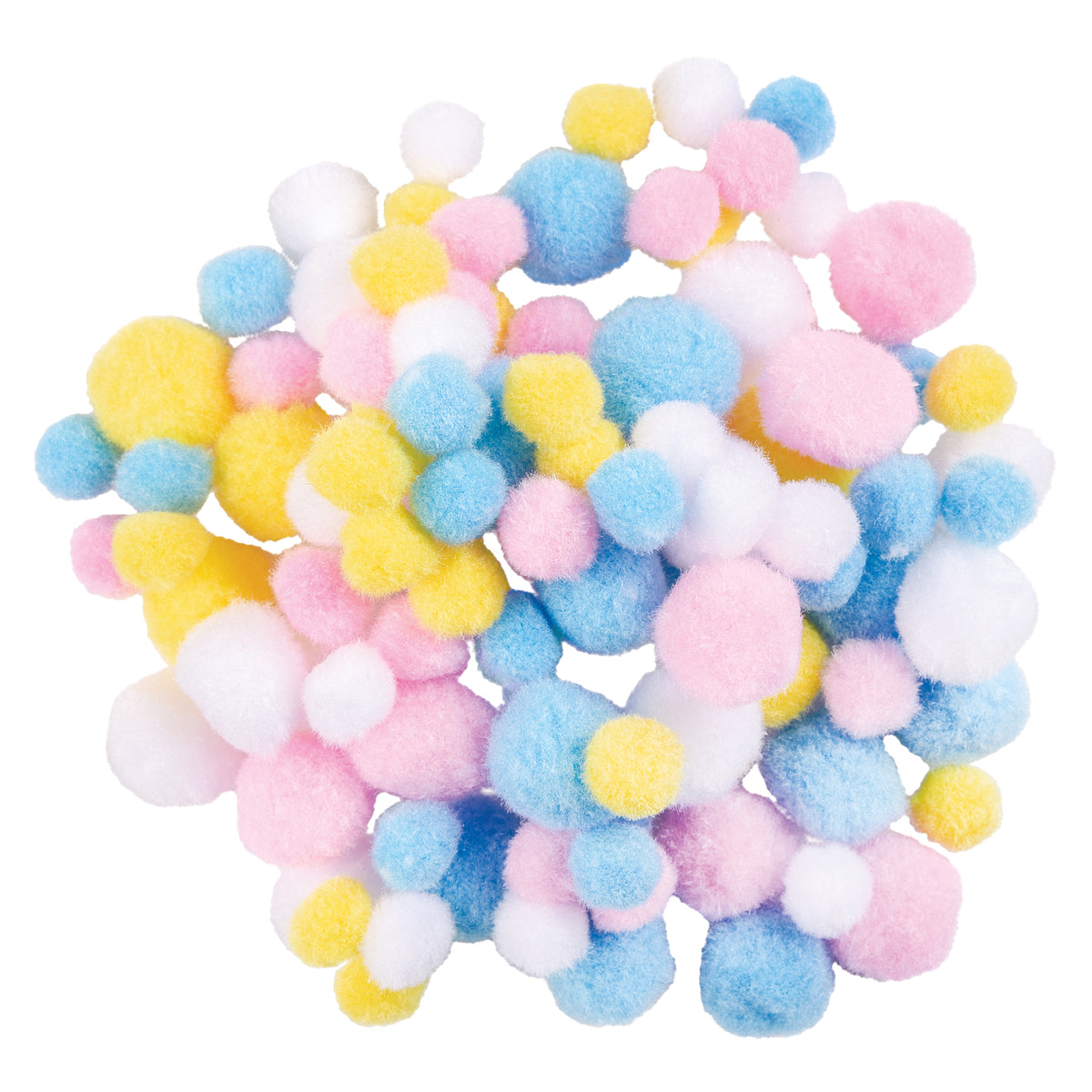 Pom Poms Pastel Colours Pack of 100 | Zart