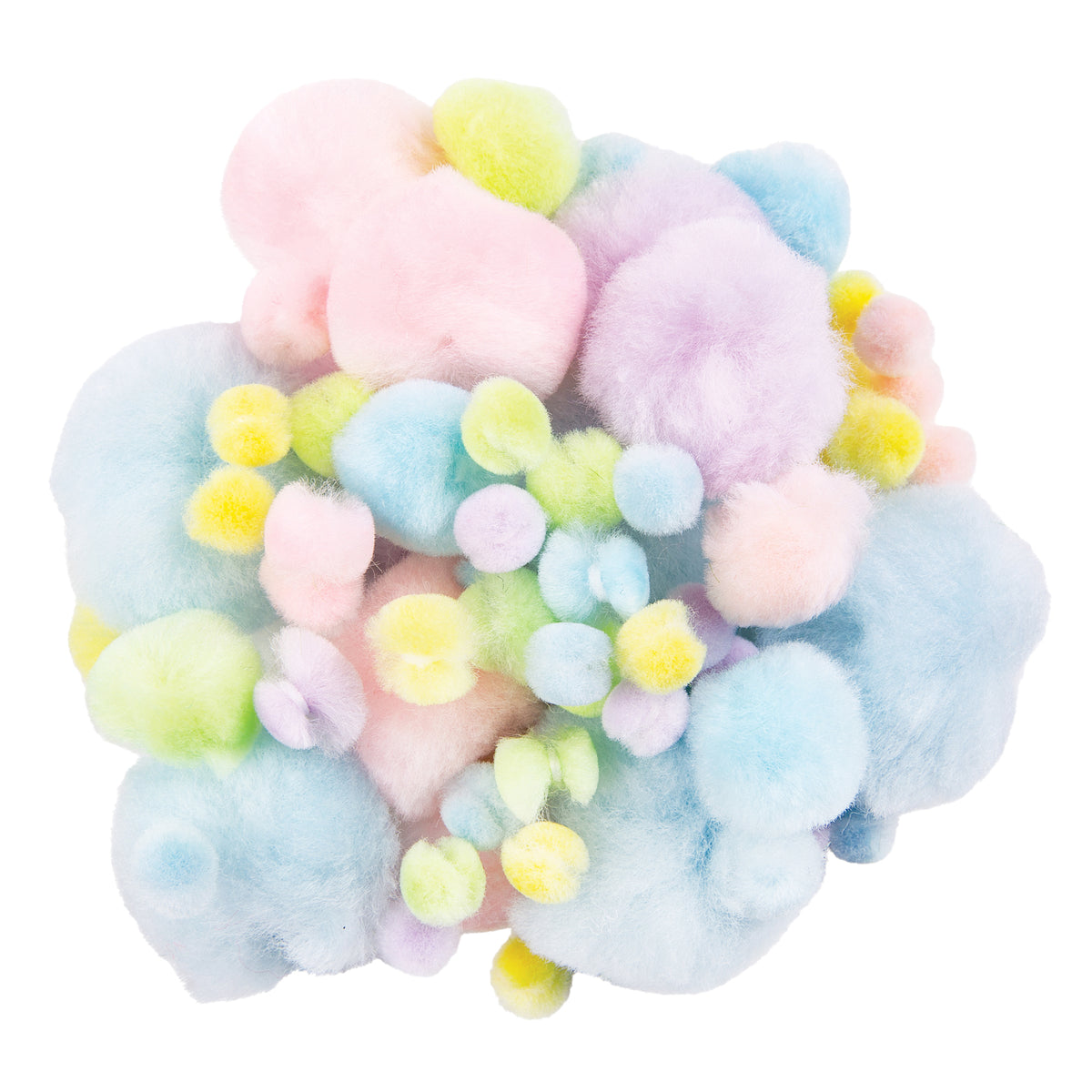 Pom Poms Pastel Colours Pack of 60 | Zart