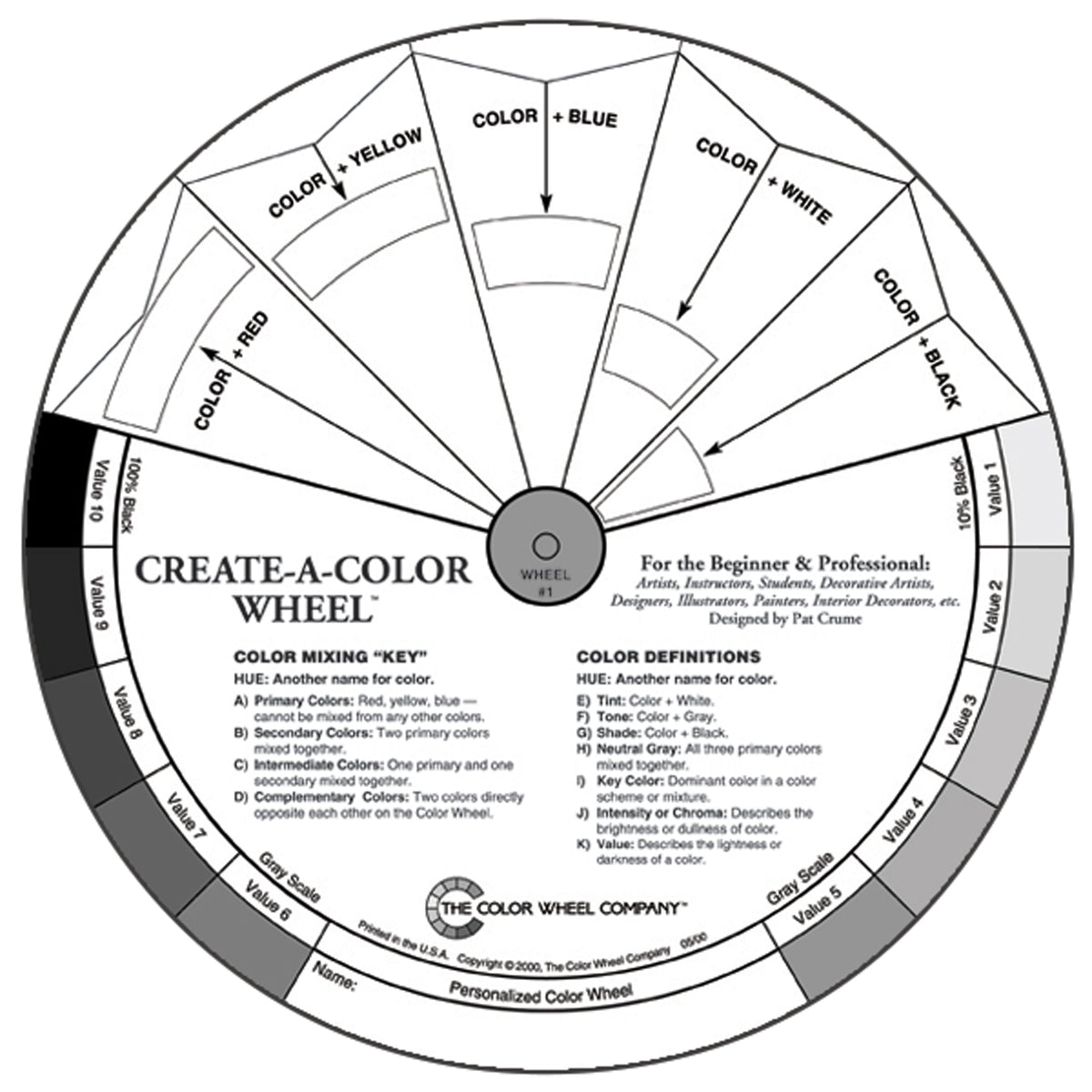 Create-A-Colour Wheel Blank Colour Wheel | Zart