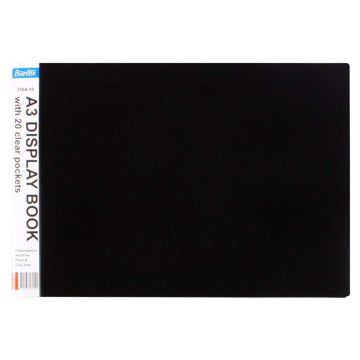 Bantex Display Book A3 Landscape 20 Pocket Black | Zart