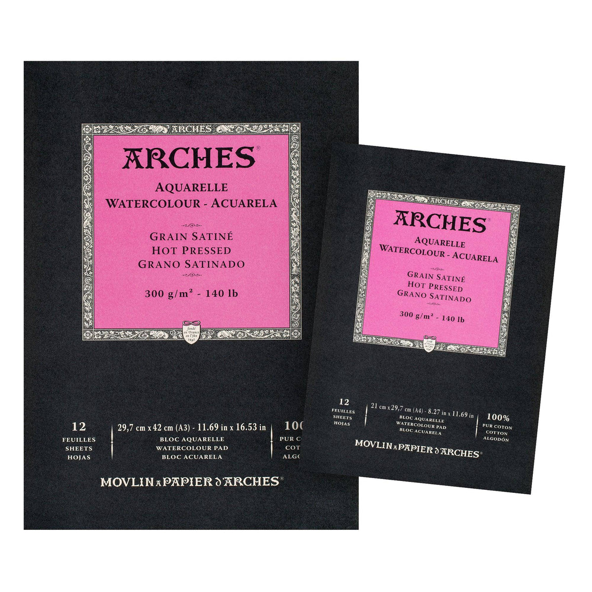 Arches Watercolour Paper Pad 300gsm Smooth | Zart