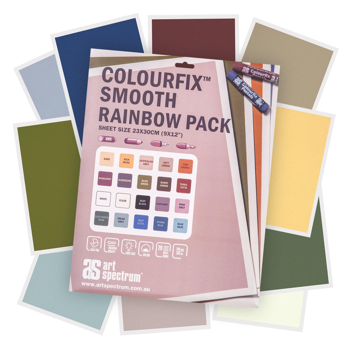 Art Spectrum Colourfix Paper Pack of 20