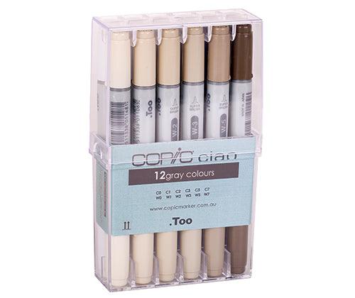 Copic Ciao Marker Set Grey Pack of 12 | Zart