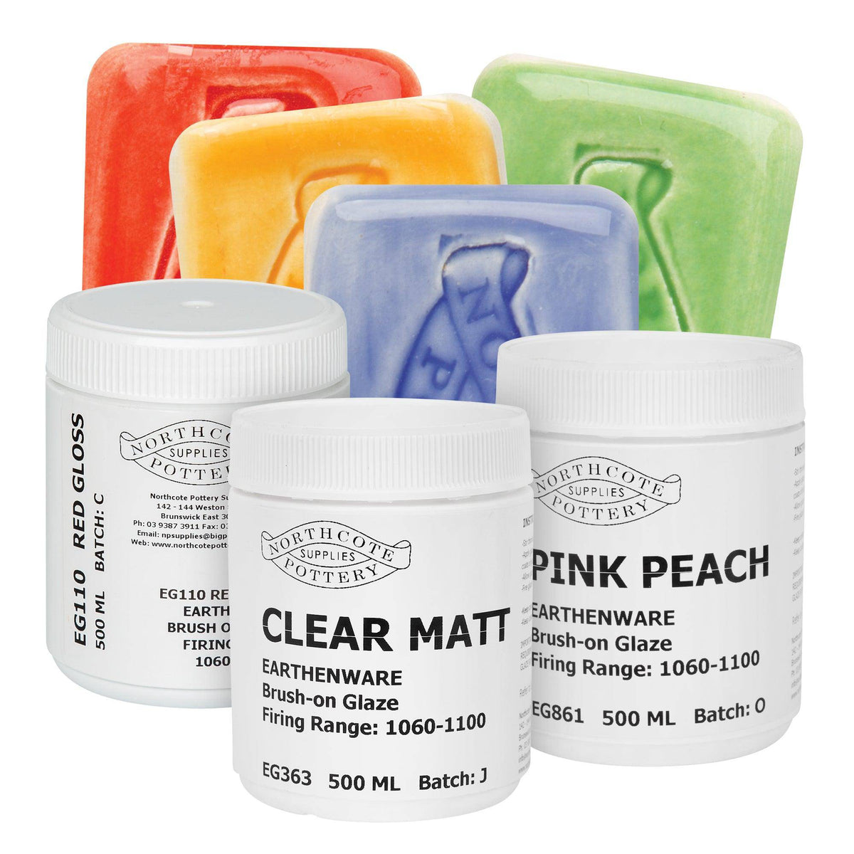 Northcote Pottery Earthenware Brush On Glazes 500mL | Zart