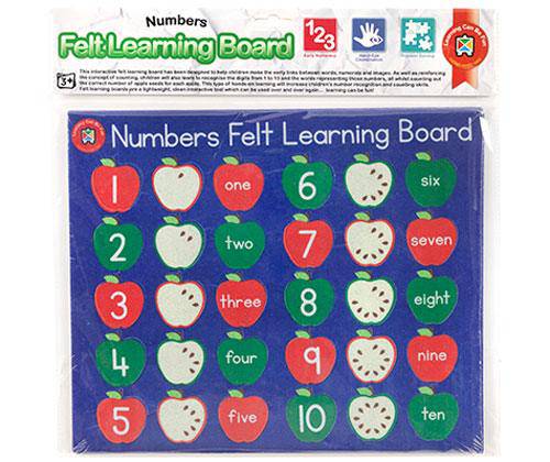 Felt Learning Board Numbers | Zart