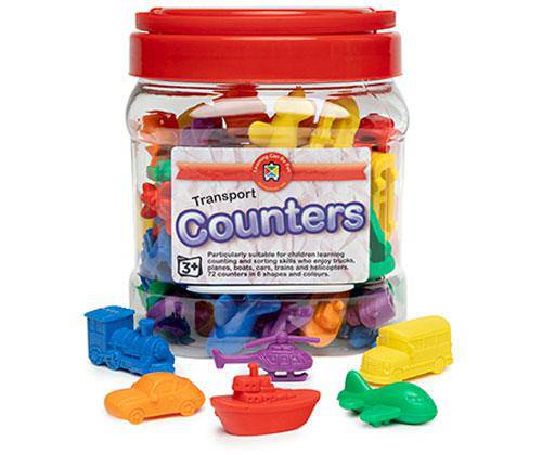 Transport Counters Jar Pack of 72 | Zart
