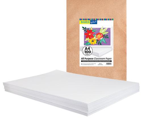All-Purpose Classroom Paper by Zart A4 Pack of 100 | Zart