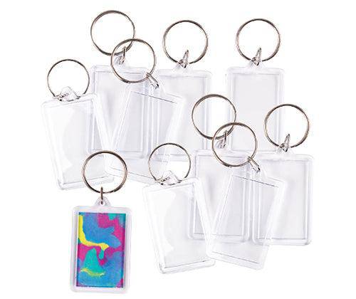 Rectangle Key Ring Tags Pack of 10 | Zart
