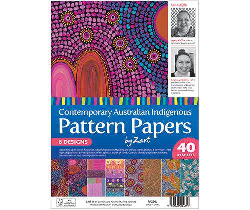 Zart Pattern Paper A4 Contemporary Australian Indigenous Pack of 40