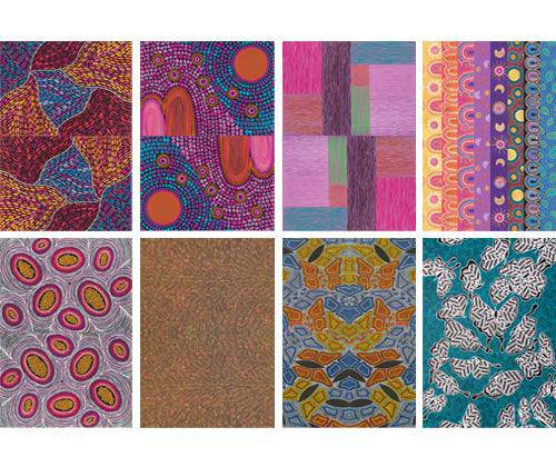 Pattern Paper A4 Contemporary Australian Indigenous Pack of 40 - Desig