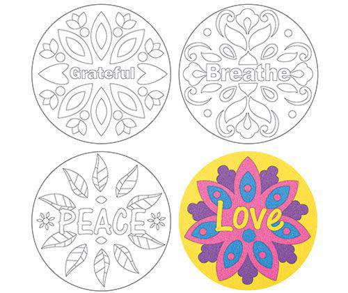 Zart Sand Art Sheets Wellbeing Mandala Pack of 20