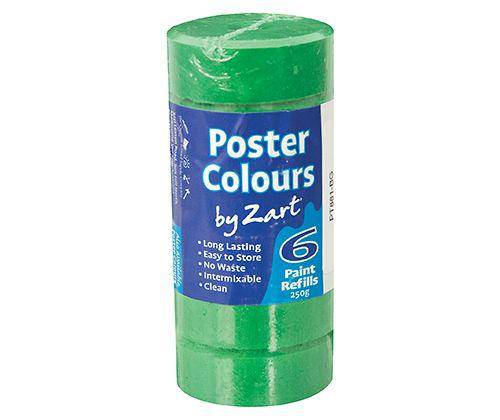 Poster Colours Paint Refills by Zart Pack of 6 | Zart