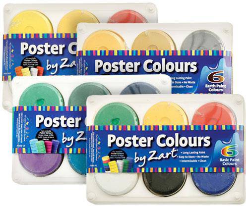 Poster Colours Paint Sets Pack of 4 | Zart